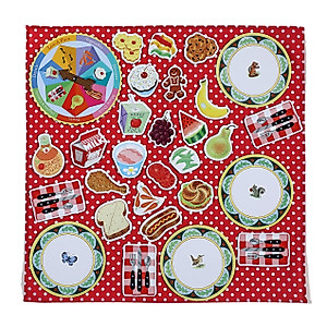 eeBoo: Lunch Basket Spinner Game, Educational Games and Activities That Cultivate Conversation, Socialization, and Skill-Building, Perfect for Ages 3 and up