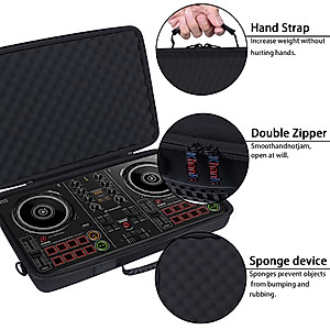 khanka Hard Travel Case Replacement for Pioneer PRO DJ (DDJ-200) Pioneer Smart DJ Controller