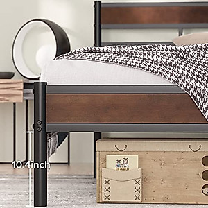 ZINUS Roman Bamboo and Metal Platform Bed Frame / No Box Spring Needed / Easy Assembly, Full