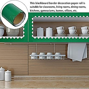 Bulletin Border Scalloped Border Trim for Classroom School Office Chalkboard Whiteboard Wall Decor 5M (Purple)