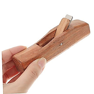 DOITOOL 3pcs Mini Mahogany Angle Planer Hand Tools Mini Portable Shaver Japanese Tools Woodworking Japanese Block Plane Thickness Planers Woodworking Block Hand Plane Planer Router Plane