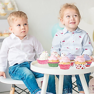 Zayvor 200ct Valentine Cupcake Liners,Valentines Baking Cups,Heart Cupcake Wrappers Disposable Nonstick Muffin Cups Cake Table Decorations Accessories, Home Kitchen Weeding Valentine’s Day Supplies