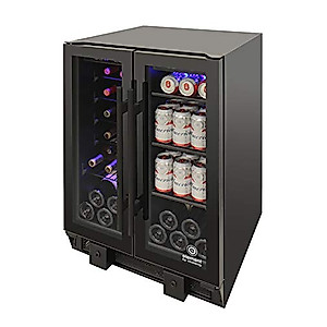 Vinotemp EL-BWC102-02 Touch Screen Beverage Wine Cooler, Black