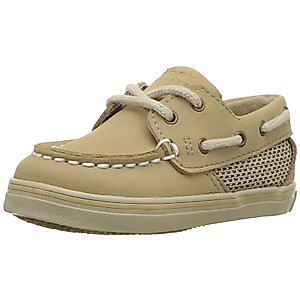 Sperry baby girls Intrepid Crib Boot, Linen/Oat, 2 Infant US