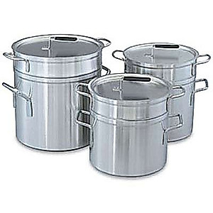 Aluminum Double Boiler w/ 11 Qt Inset and 12 Qt Pot