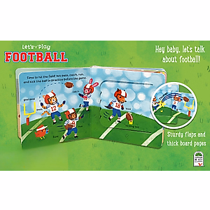 Let's Play Football! A Lift-a-Flap Board Book for Babies and Toddlers, Ages 1-4 (Chunky Lift-A-Flap Board Book)