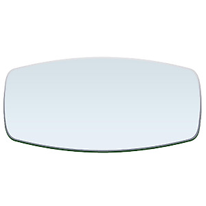 42" X 72" Boat Shaped Tempered Glass Table Top 1/2" Thick with Bevel Edge