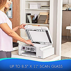 Brother MFC-J805DW INKvestmentTank Color Inkjet All-in-One Printer with Mobile Device and Duplex Printing with Up To 1-Year of Ink In-box, White, One Size, Amazon Dash Replenishment Ready