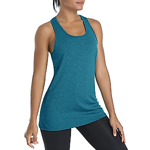 TACVASEN Athletic Tank Tops for Women Sleeveless Yoga Shirts Quick Dry Lightweight Comfortable Fitness Workout Tank Tops