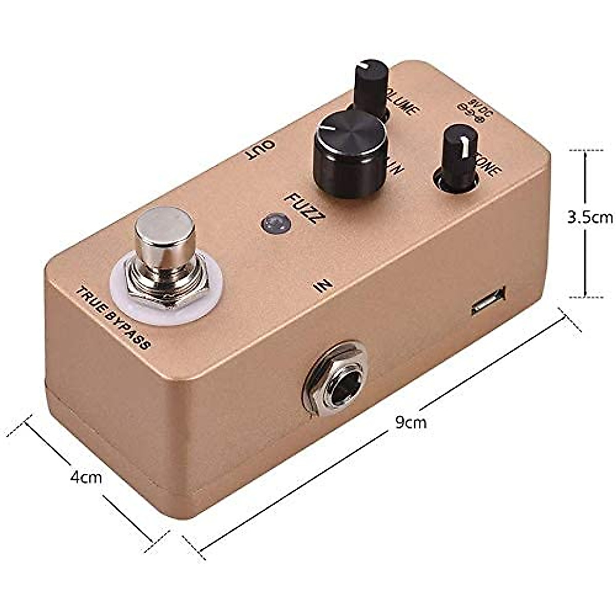 FUZZ Pedal Guitar Effect Fazy Creamy True Bypass Vintage Fuzz Guitar Effect Pedal Zinc Alloy Shell True Bypass with 1 Year Warranty