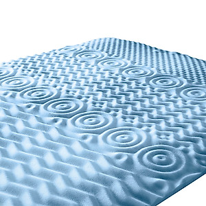 Serta Comfort Zone Cooling Memory Foam Mattress Topper, 1.5 Inch, Twin