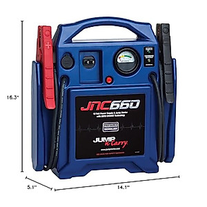 Clore Automotive Jump-N-Carry JNC660 1700 Peak Amp 12 Volt Jump Starter , Blue