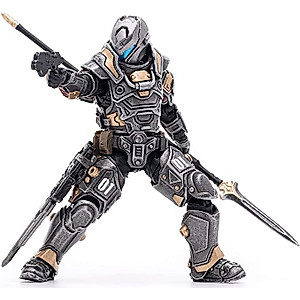 JOYTOY 1/18 Action Figures 4-Inch 01st Legion - Steel Dark Source Collection Action Figure Military Model Toys (Black Sickle)