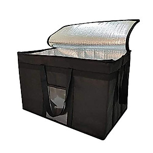 XXX-Large Insulated Collapsible Cooler Bags with Zipper Closure,Reusable Grocery Shopping Bags Keep Food Hot or Cold