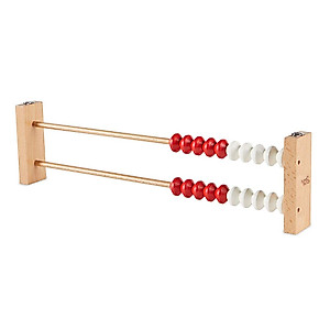 hand2mind 20-Bead Giant Magentic Rekenrek Demonstration Abacus, Colored Abacus for Math, Wooden Counting Math Manipulatives, Bead Counters for Math, Learn Counting and Numbers (Set of 1)