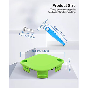 ULXIOM Polycarbonate Bladed Trimmer Head Fits for Greenworks 21302 21332 21342 20V 24V 40V String Edger, with 6 Quickload Blades and 4 Screw