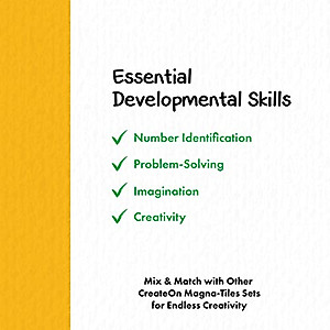 CreateOn Magna-Tiles “Sesame Street” Toys, Magnetic Kids’ Building Toys from “Sesame Street” Books, School Bus Magnet Tiles, Educational Toys for Ages 3+, 14 Pieces