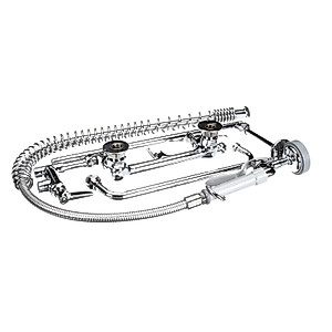 T&S Brass B-0133-ADF12-B Easy Install Wall Mount Pre-Rinse Faucet for Commercial Kitchens. Includes Wall Bracket and 12" Add-On Faucet. Sprayer Meets New DOE Requirements with a 1.15 GPM Flow Rate