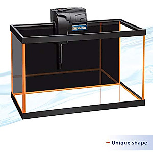 Aqueon NeoGlow LED Orange Aquarium Fish Tank Starter Kit, 10 Gallon