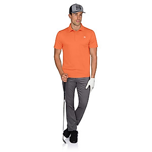 Men’s Untucked Golf Polo Shirts - The Perfect Length, Quick Dry, 4-Way Stretch Fabric. Moisture Wicking, UPF 50+ Protection