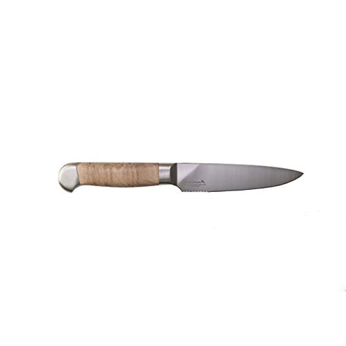 Ferrum Estate Double Bolster Duel Edge Utility Knife, 5-Inch, Maple