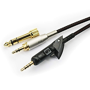 NewFantasia Replacement Audio Upgrade Cable Compatible with Bose QuietComfort 15, QC15 Headphones 1.2meters/4feet