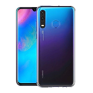 MaiJin Case for Huawei P30 Lite/Nova 4E (6.15 inch) Soft TPU Rubber Gel Bumper Transparent Back Cover