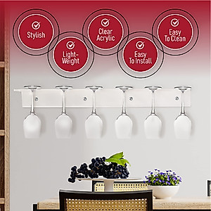 Champagne Wall Holder For Party, Wine Glass Holder Wall Mounted, Wine Glass Rack Wall Mounted, Wall Wine Glass Holder, Champagne Holder Shelf, Acrylic Wine Glass Wall Rack, Champagne Glass Holder.