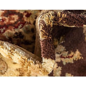 Unique Loom Versailles Collection Traditional Classic Floral Motif Area Rug (2' 2 x 3' 0 Rectangular, Brown/ Ivory)