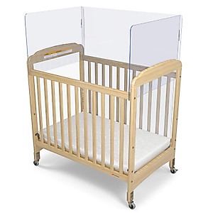 Foundations CareShield 3-Sided Crib Divider for Serenity Cribs, Clear Plexiglass Protective Barrier System for Child Care Centers, Quick Installation, Increases Capacity
