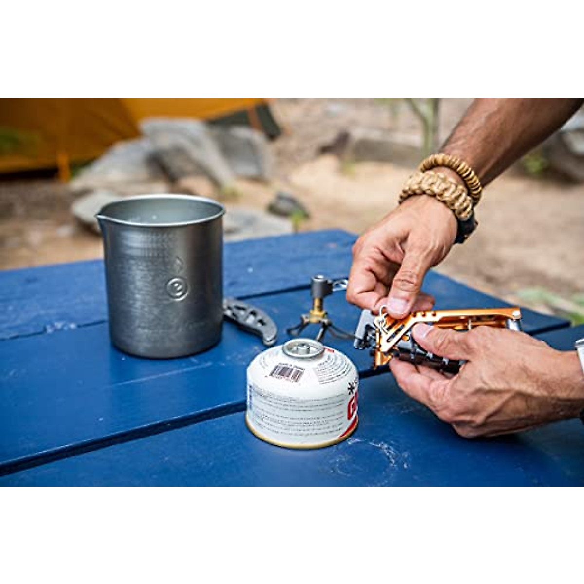 OUTDOOR ELEMENT Handled Pot Gripper and Fuel Canister Recycle Tool