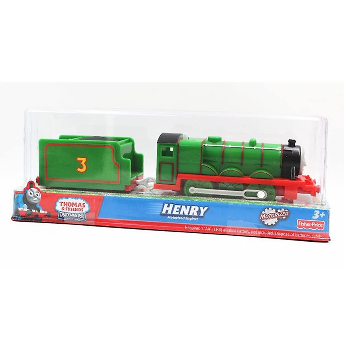 Flmenunu Motorized Train Engine Battery-Powered Toy Set, Toddlers Train Toys for Age 3 4 5 6 7 8 Kids Boys Girls (E Henry)