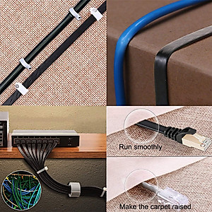 BUSOHE Cat 8 Ethernet Cable 30 FT, 40Gbps 2000MHz Cat8 High Speed Flat Internet Network Patch Cord, SFTP Shielded LAN Wire with Gold Plated RJ45 Connector, with Clips, Outdoor Indoor- 30FT Black