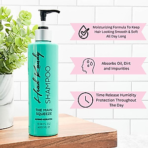 Head Kandy Sqaud Goals Amino Keratin Shampoo & Conditioner Bundle | The Besties | For Colored Hair | Salon Quality, For Dry, Damaged Hair & Growth