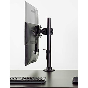 VIVO Height Adjustable VESA Adapter for Single 13 to 27 inch Monitor, Accessory Bracket Kit for Individual Screen, Black, Stand-VAD3