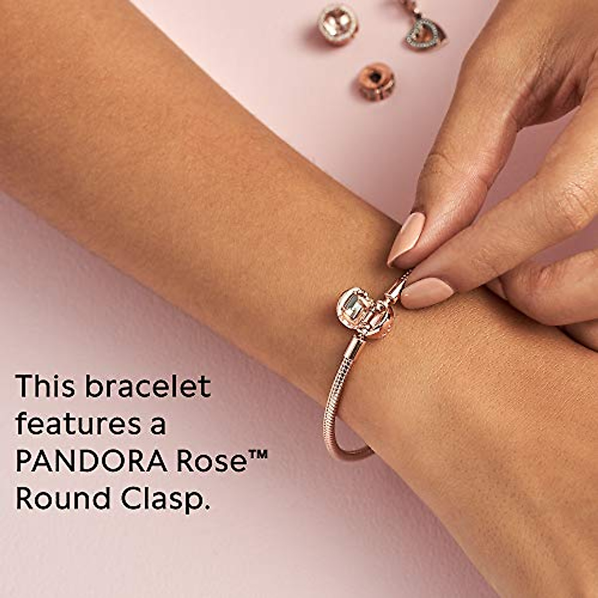 PANDORA Smooth Rose Clasp Bracelet