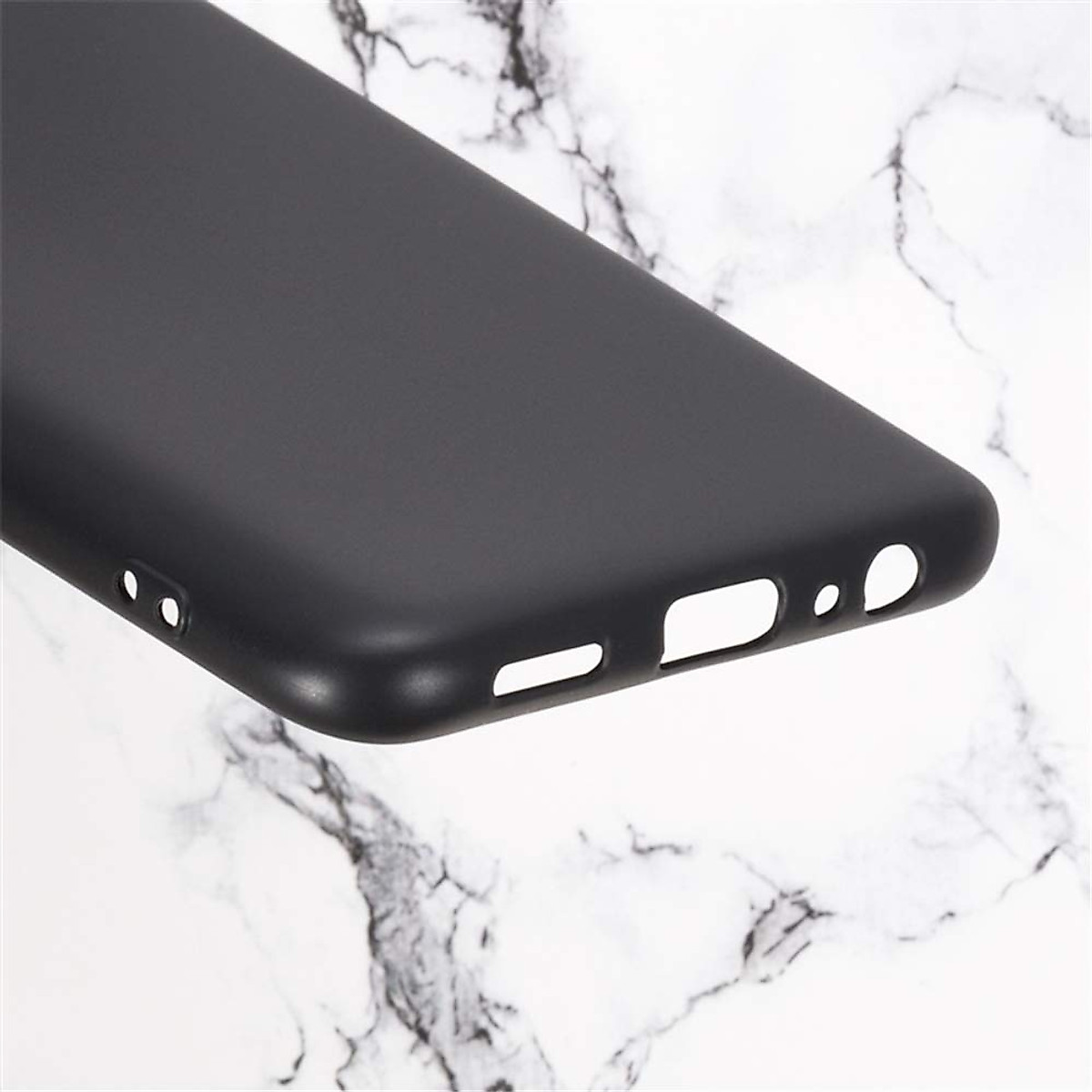 Shantime Oppo Reno 2Z Case, Scratch Resistant Soft TPU Back Cover Shockproof Silicone Gel Rubber Bumper Anti-Fingerprints Full-Body Protective Case Cover for Oppo Reno 2F (Black)