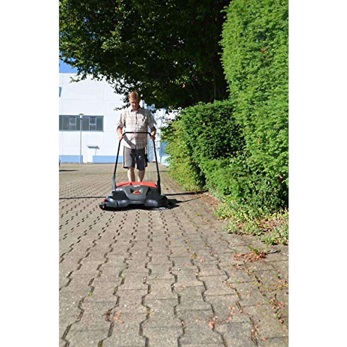 Haaga 497 Profi-line Deluxe Manual Triple Brush Sweeper, 38" Width