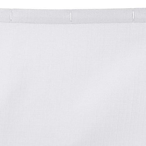 Amazon Basics Linen Style Bathroom Shower Curtain - Bright White, 72 Inch