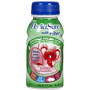 Pediasure Strawberry Fiber Drink 8 Oz - 6-pack - To Help Kids Grow and Gain - For Children 2 to 13 Years of Age