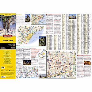 Barcelona Map (National Geographic Destination City Map)