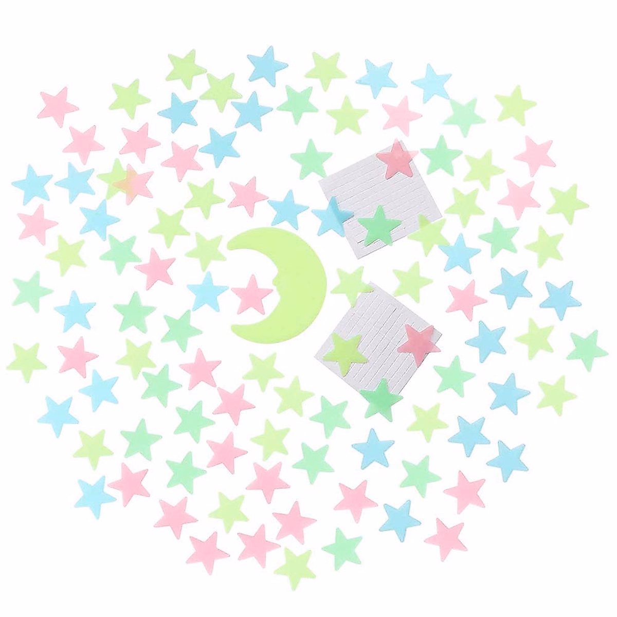 zxbaers Star Ceiling Stickers Glow in The Dark Stickers Luminous Stars Stickers,for Kids Room Decor Create a Comfortable Sleeping Environment 601 PCS