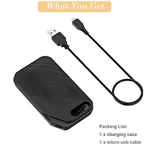 Charging Case for Plantronics Voyager 5200, Potable Charger Case Station with USB Cable for Voyager 5200 Headset