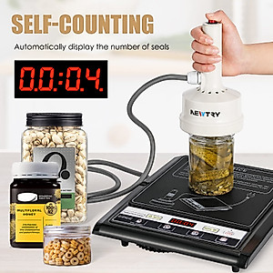 NEWTRY 15-100MM Induction Sealer, 800W-1200W Handheld Heat Sealing Machine for Bottle Cap Liquid Foil