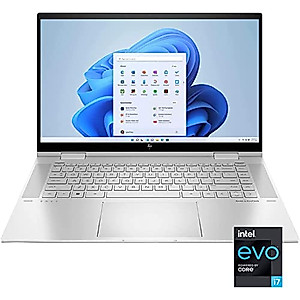 HP Envy X360 15 15t 2-in-1 Touchscreen (Intel 12th Gen i7-1255U, 32GB RAM, 1TB SSD, Active Stylus) 15.6" FHD IPS Laptop, Long Battery Life, Backlit KB, Thunderbolt 4, IST Computers Bag, Win 11 Home