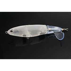 5PCS Unpainted Fishing Lure Blanks 32.06g 14.5cm with Special Eye Crankbait Baits Simulation Blank Body Clear Hard Baits Trout Salmon Minnow Lure Popper Lures Topwater Freshwater 130mmplopper