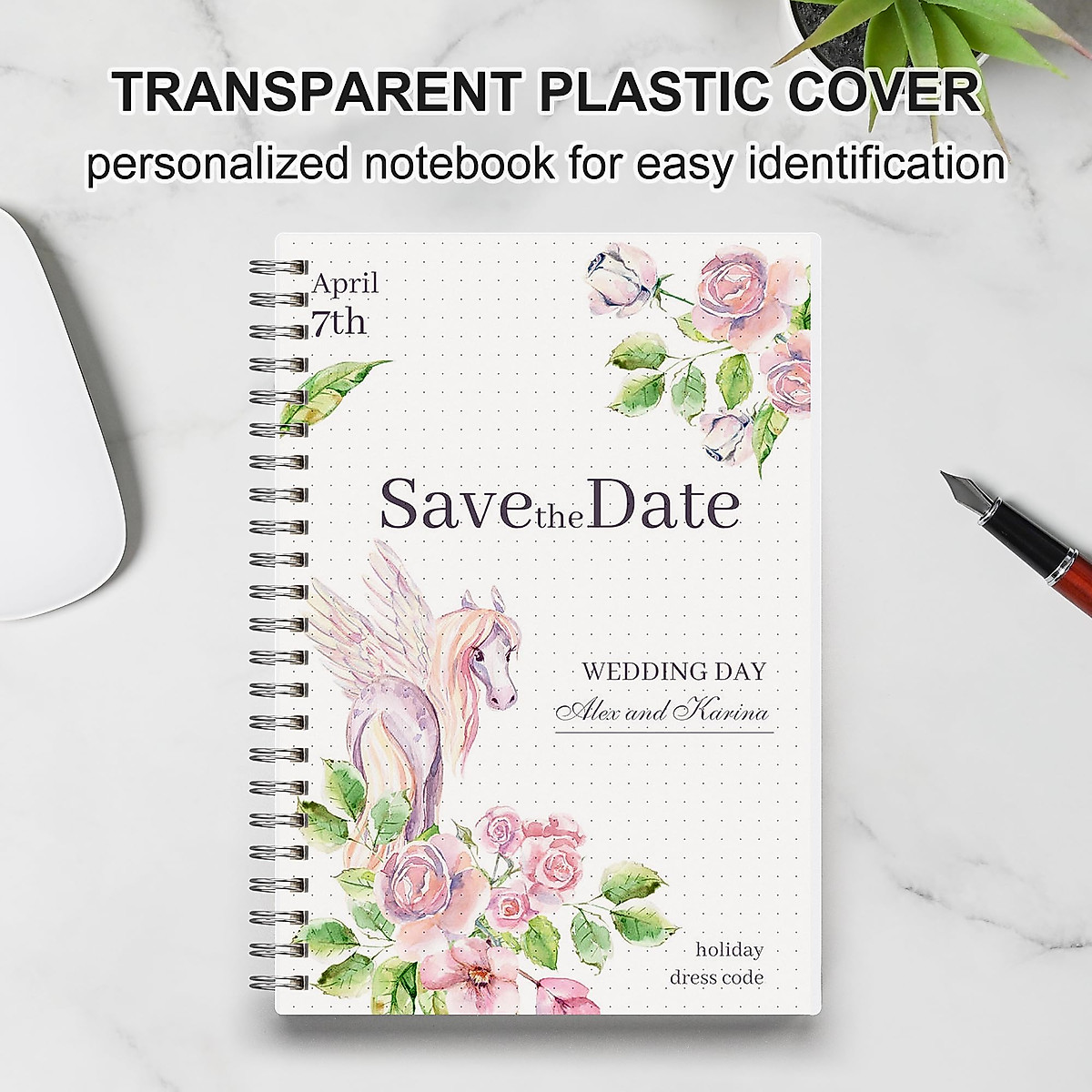 RETTACY Dot Grid Notebook Spiral 3 Pack- Bullet Dotted Journal Spiral Notebook,480 Pages Total,100gsm Thick Paper,5.7" x 8.3"