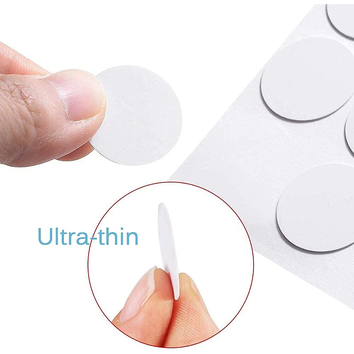 Self-Adhesive Screw Hole Stickers, 384pcs-0.59inch/15mm Self-Adhesive Screw Covers Caps Dust Proof Sticker for Wood Screw-White (384pcs-0.59inch/15mm)