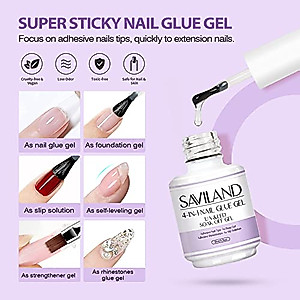 SAVILAND Gel X Kit: Gel Nail Kit with Nail Drill 0.5Oz Nail Glue Gel 500PCS Long Coffin Acrylic Nail Tips U V Light Beginner-Friendly Gel Kit with Everything Home Salon DIY Nail Art Manicure Gift