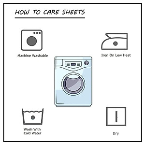 Birch Sheets Full Size, Forest Bed Sheets, Patterned Bedding Sheets & Pillowcases 4 Piece Set - Soft Microfiber Deep Pocket Fitted Sheet & Flat Sheet & 2 Pillow Cases J1-&-61